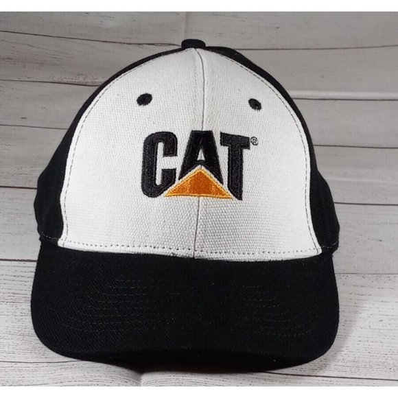 Caterpillar | Accessories | Cat Ball Cap Adjustable Black White ...